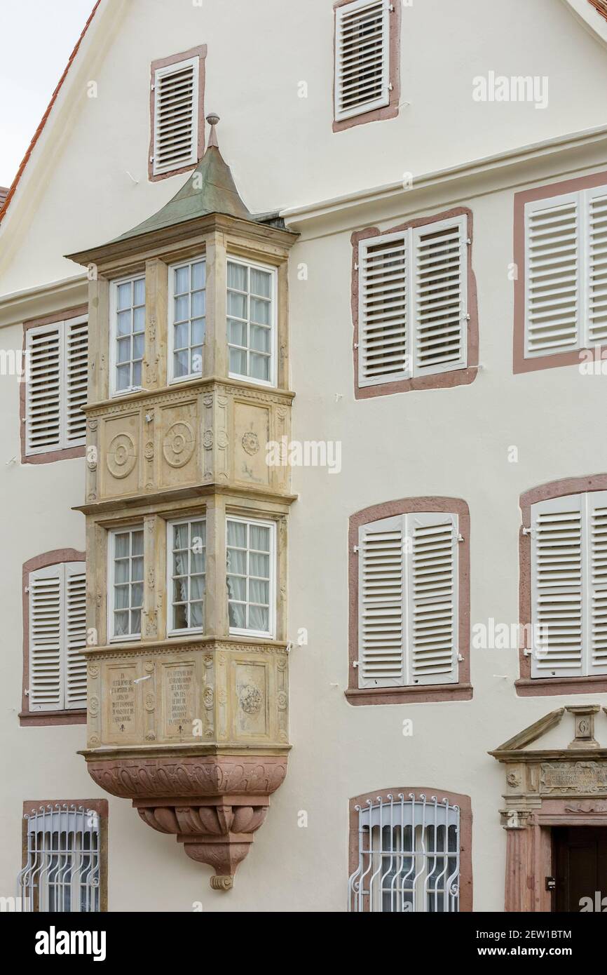France, Bas Rhin, Selestat, 17th century Billex house in which stayed ...