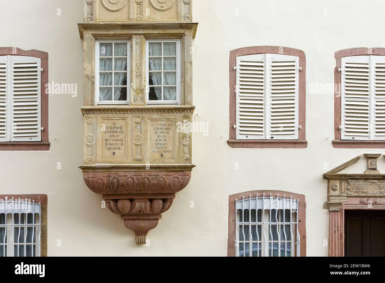 France, Bas Rhin, Selestat, 17th century Billex house in which stayed ...