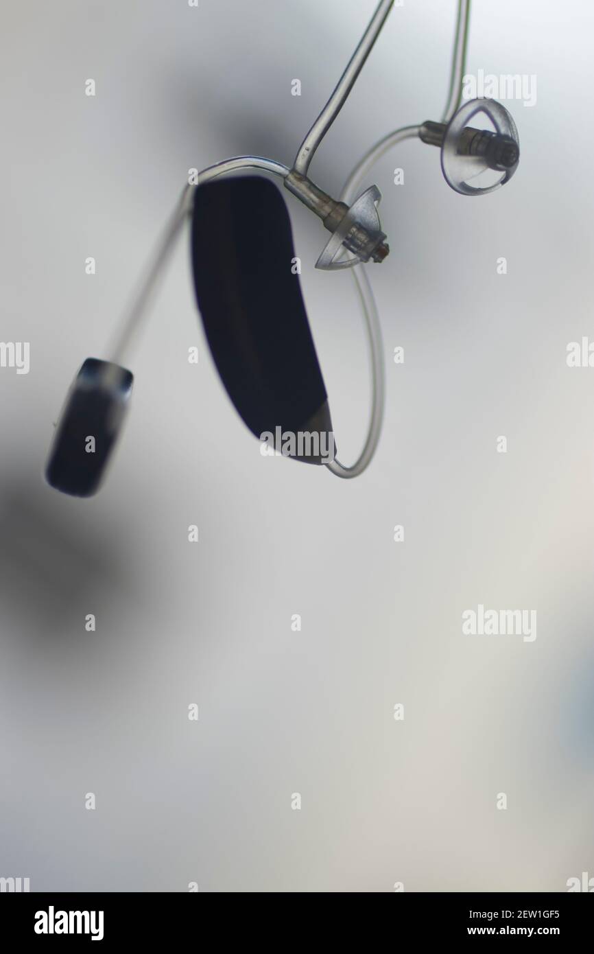 Digital modern technology for deaf people micro hearing aid Stock Photo ...