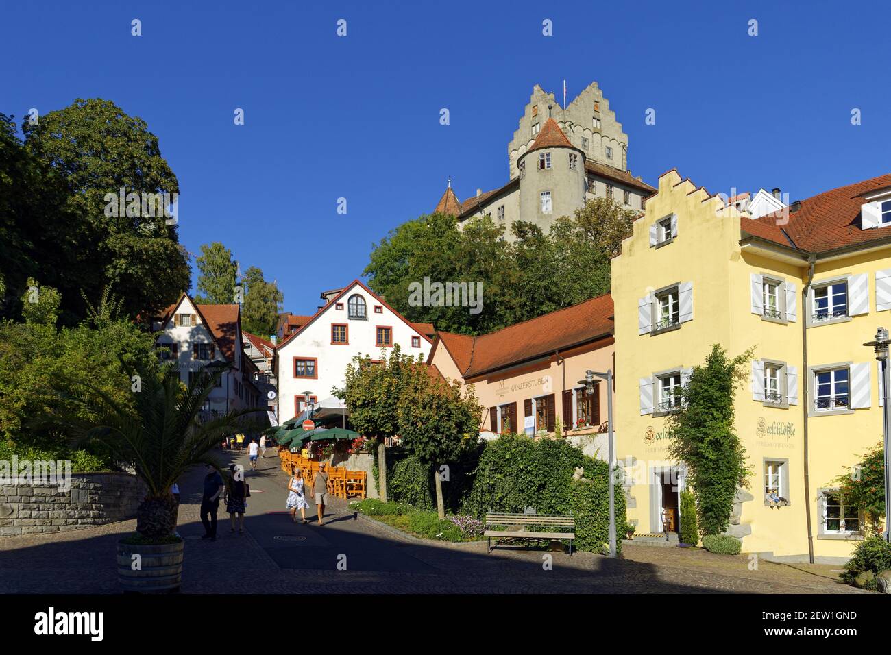 Germany, Baden Wurttemberg, Lake Constance (Bodensee), Meersburg, Altes ...