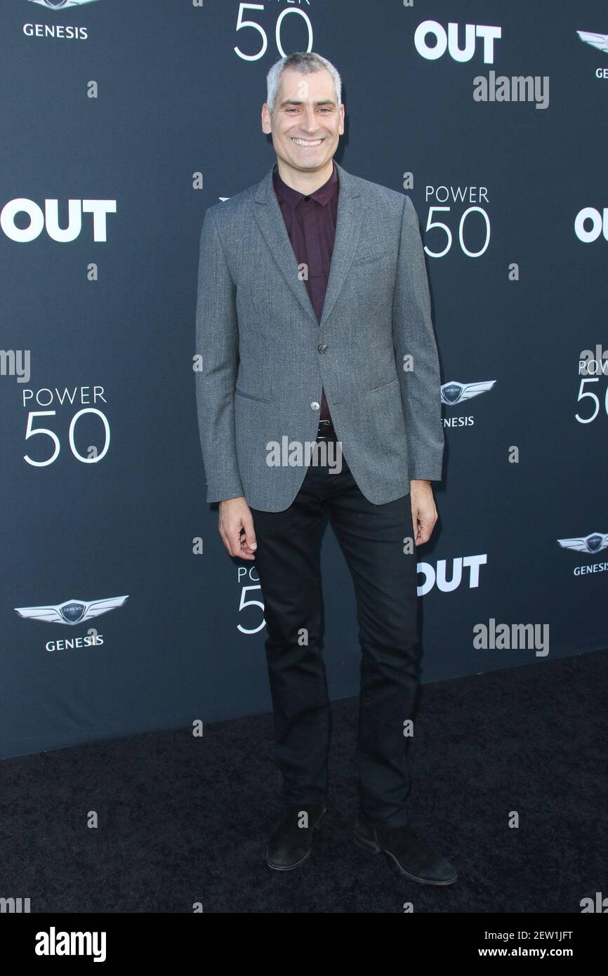 Editor in chief of OUT Magazine Aaron Hicklin at OUT Magazine's POWER ...