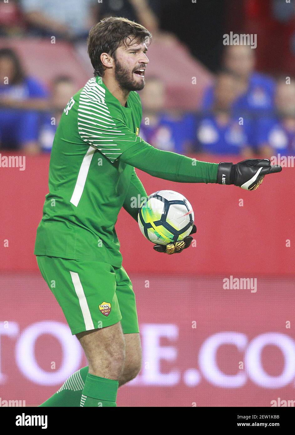 AS Roma's Alisson Becker during IX Antonio Puerta Trophy. August 10 ...