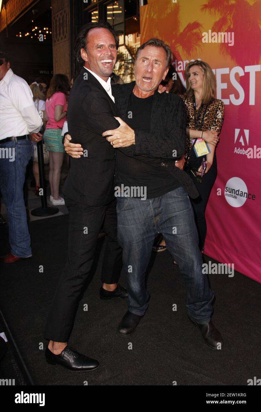 Actors Walton Goggins and Tim Roth attend the Sundance NEXT FEST ...