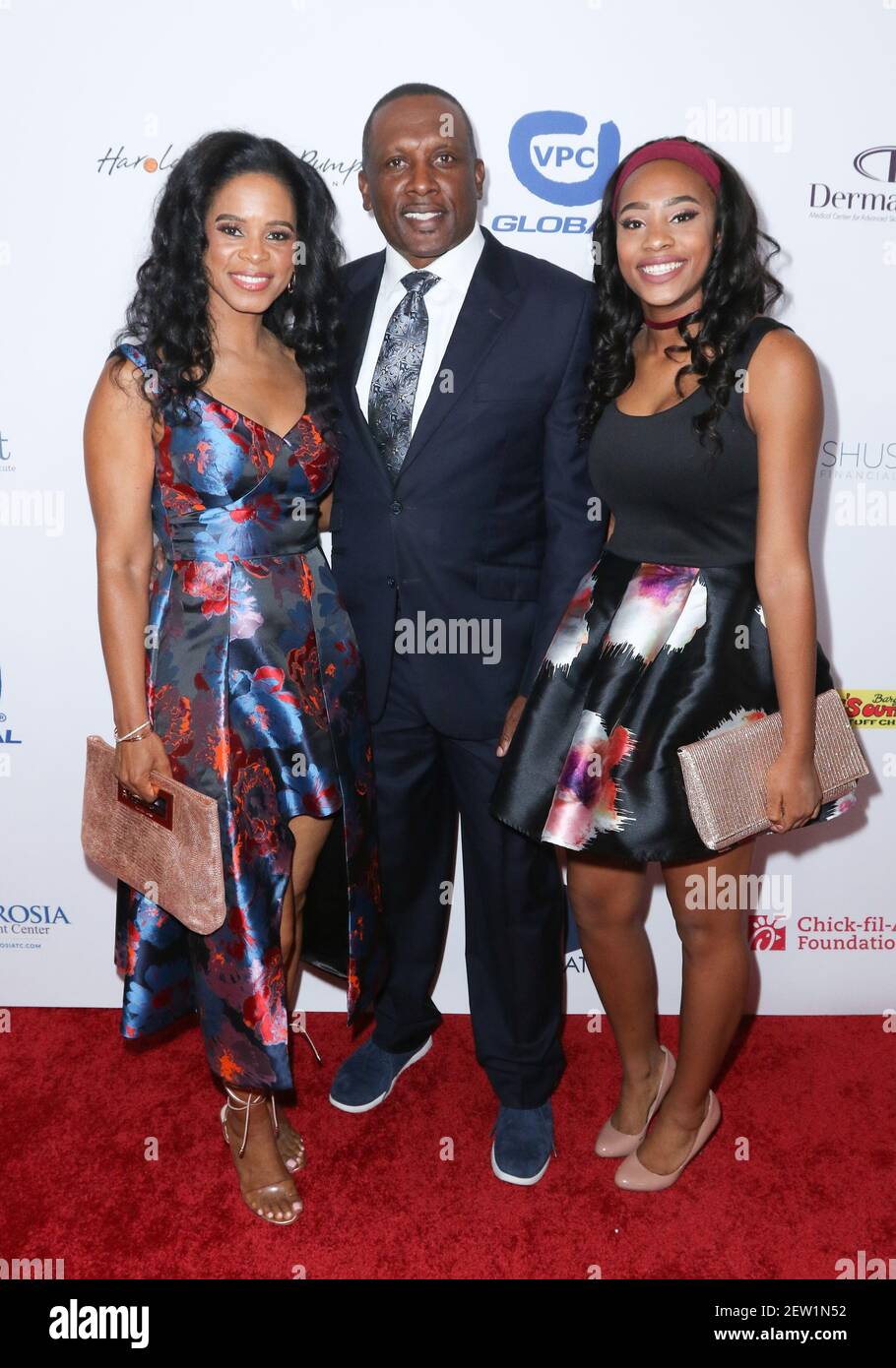 Tim Brown and wife Sherice Weaver at the 17th Annual Harold and Carole ...