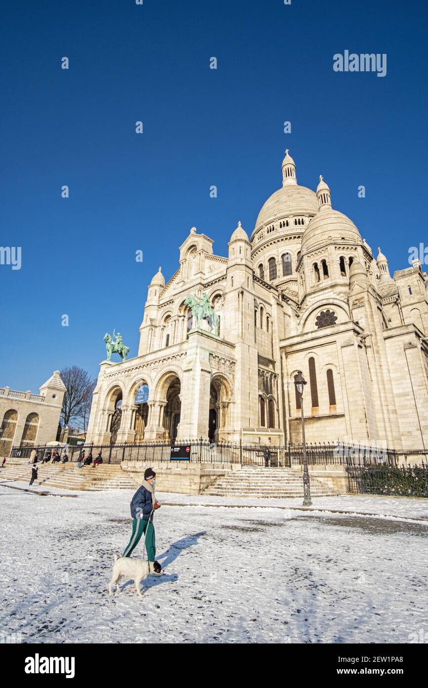Schne Sacre Coeur Aussicht Fotosnull