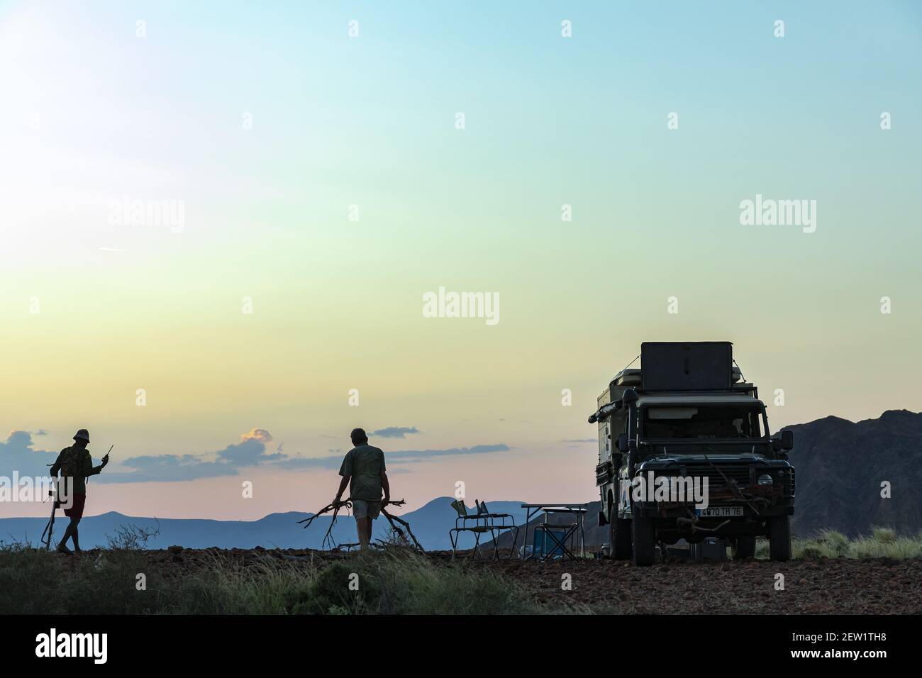 Kenya, Suguta valley, Michel Denis Huot camp around Lake Logipi Stock ...