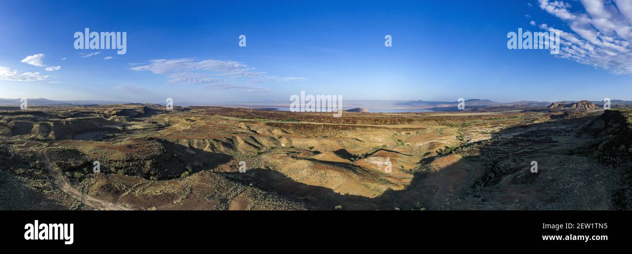 Kenya, Suguta valley, Logipi lake (aerial view Stock Photo - Alamy