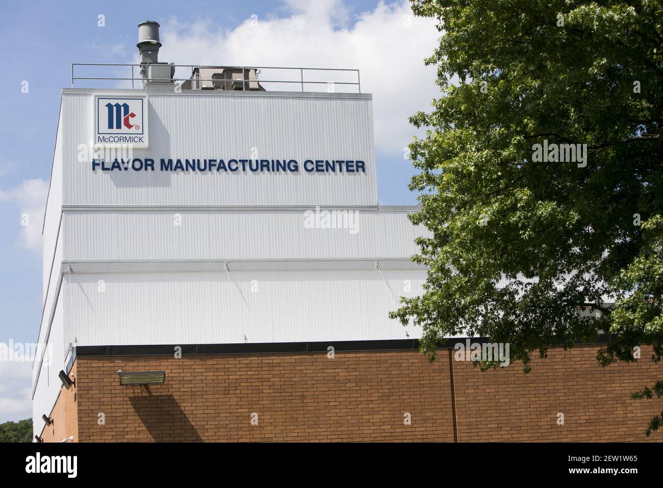 A logo sign outside of a facility occupied by McCormick & Company in ...