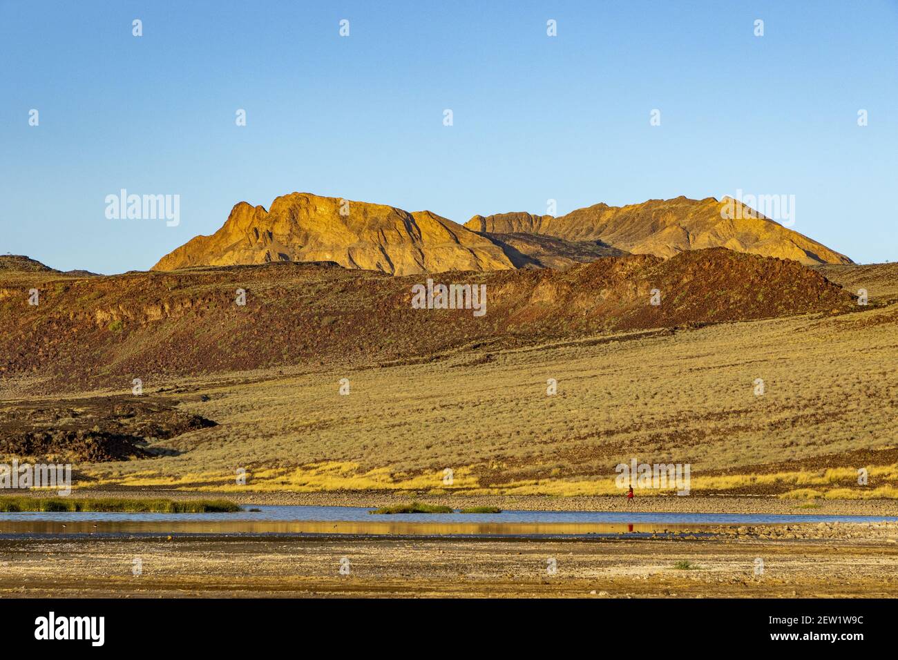 Kenya, Suguta valley, Logipi lake and volcanoes Stock Photo - Alamy