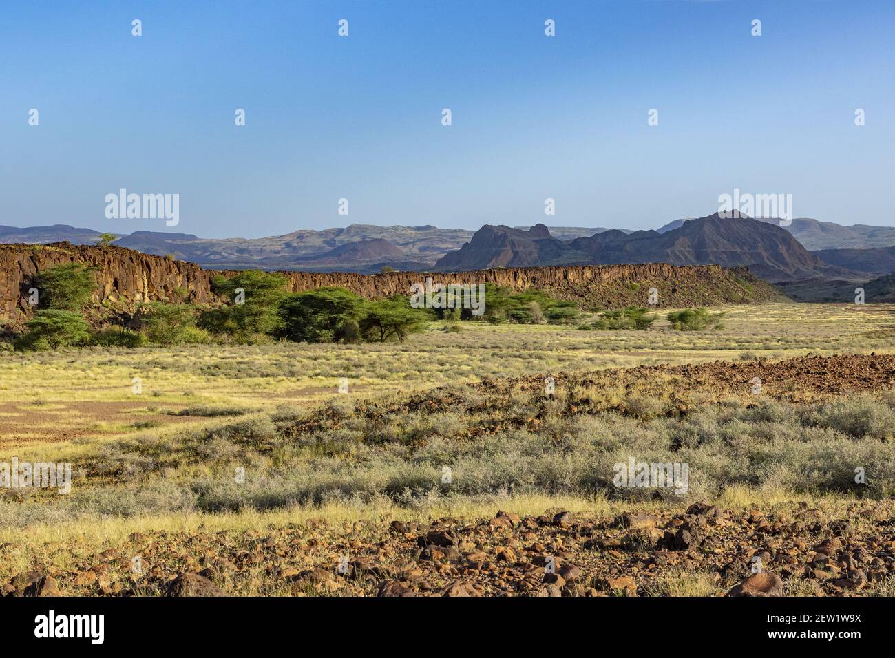 Kenya, Suguta valley, around Lake Logipi, volcanoes Stock Photo - Alamy