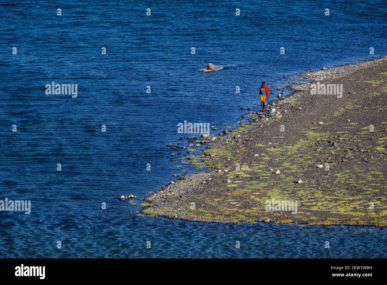 Kenya, Lake Turkana, fishermen Stock Photo - Alamy