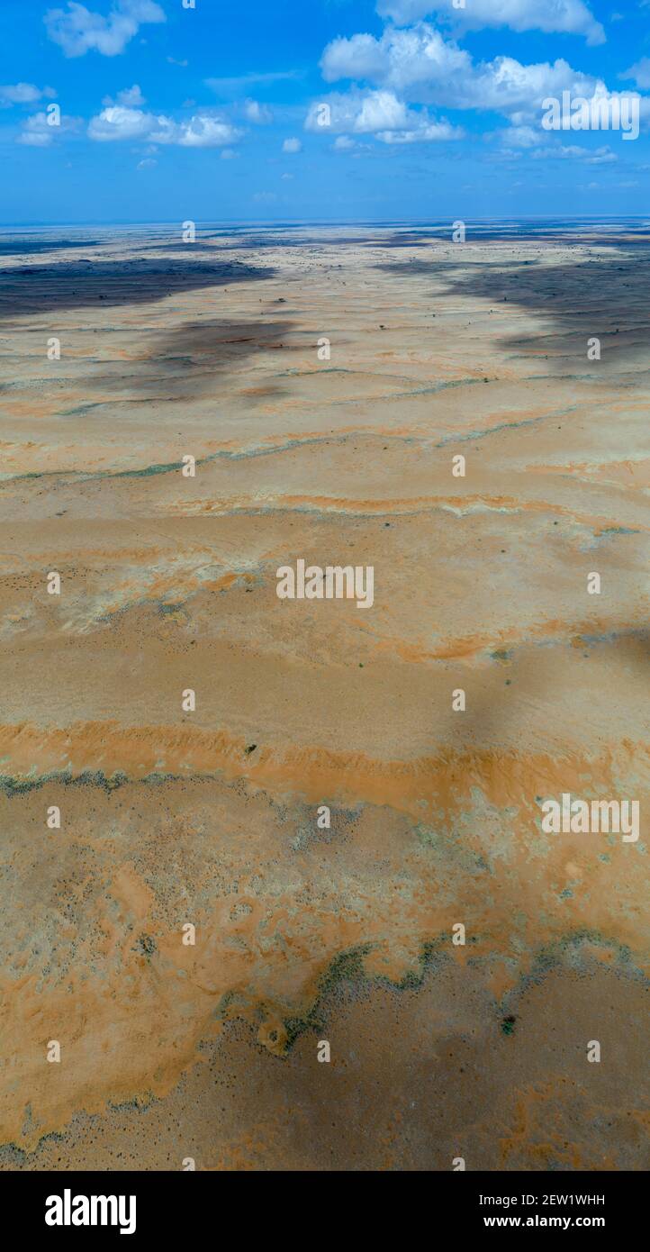 Kenya, Lake Turkana region, Chalbi desert (aerial view Stock Photo - Alamy