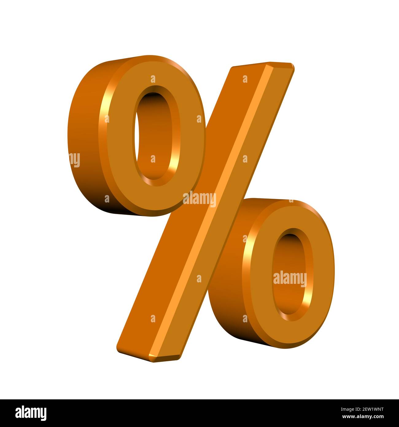 Symbol for percent against white background, 3D illustration Stock ...