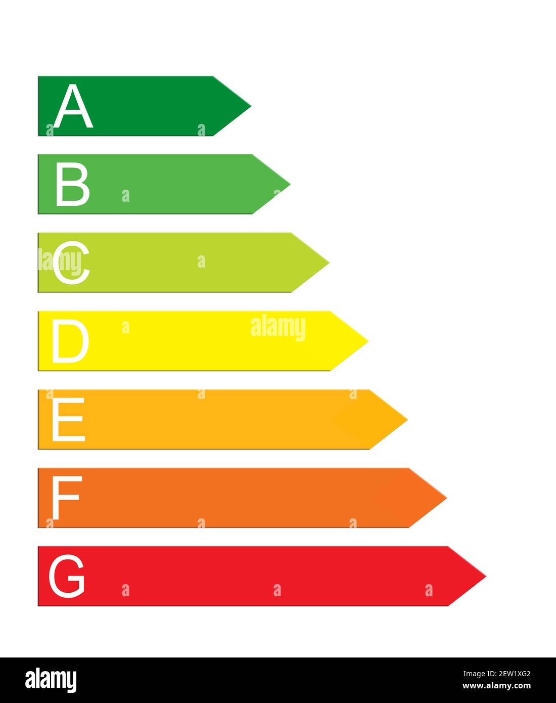 New energy label, 3D illustration against white background Stock Photo ...