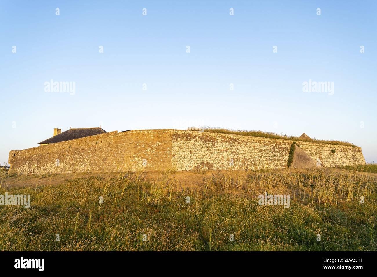 France, Morbihan, Guidel, the Loch fort at sunset Stock Photo - Alamy