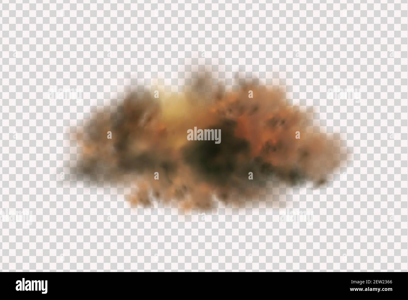 Realistic vector illustration.Sandstorm, a cloud of dust or sand flying ...