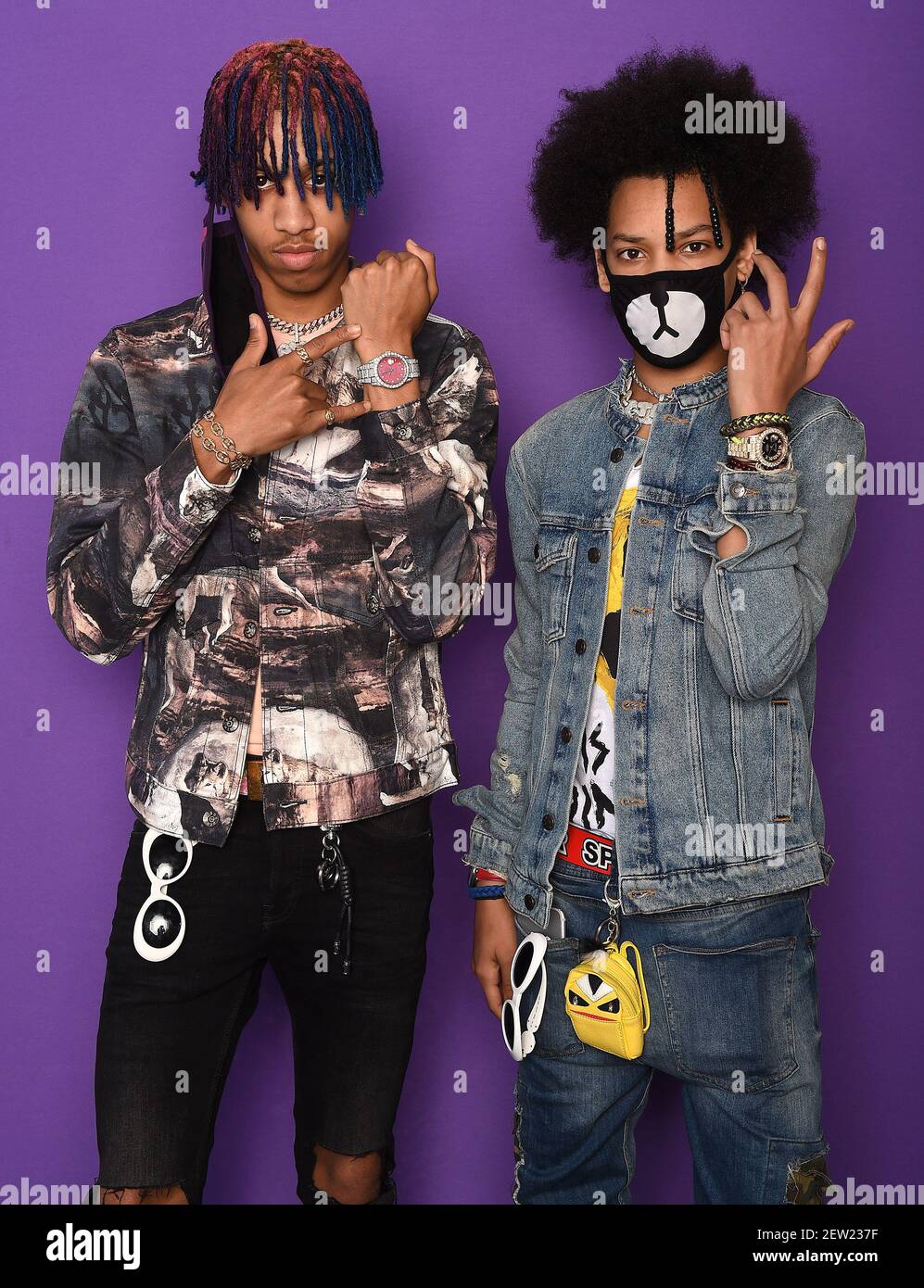 LOS ANGELES - AUGUST 13: Ayo & Teo at FOX's 'Teen Choice 2017' at the ...