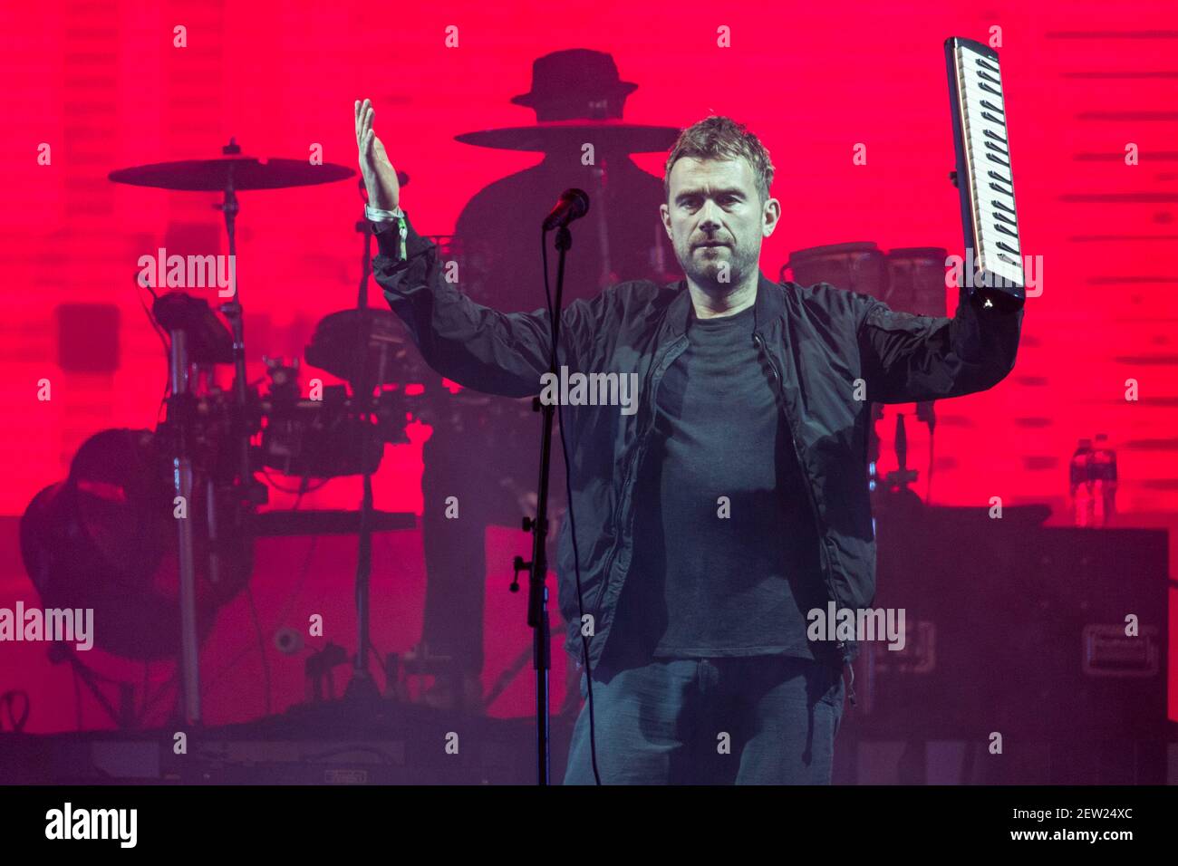Damon Albarn Of Gorillaz During Outside Lands Music Festival At Golden