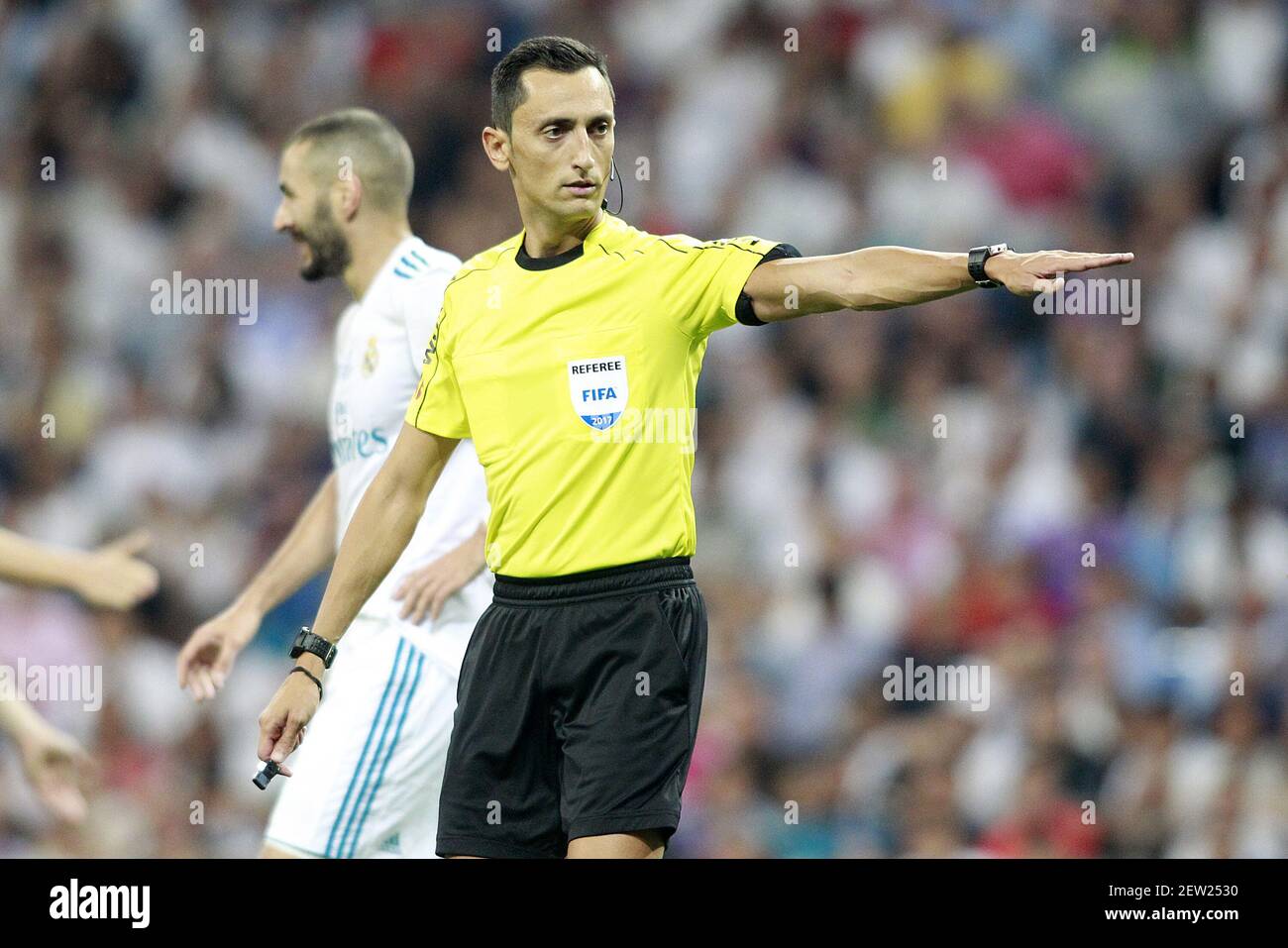Spanish referee Jose Maria Sanchez Martinez during Supercup of Spain ...