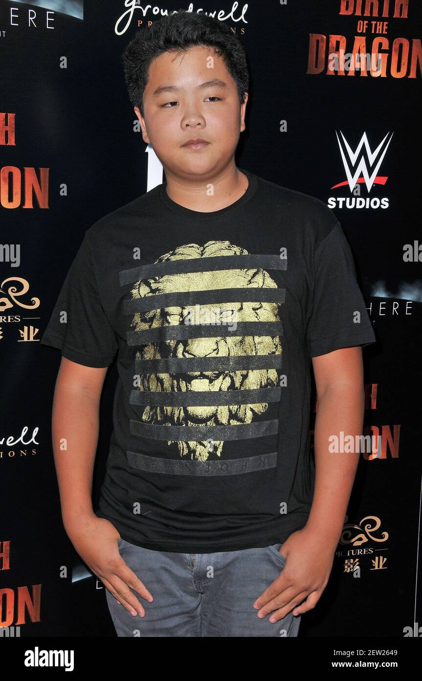 Hudson Yang arrives at the "Birth Of The Dragon" Los Angeles Screening ...