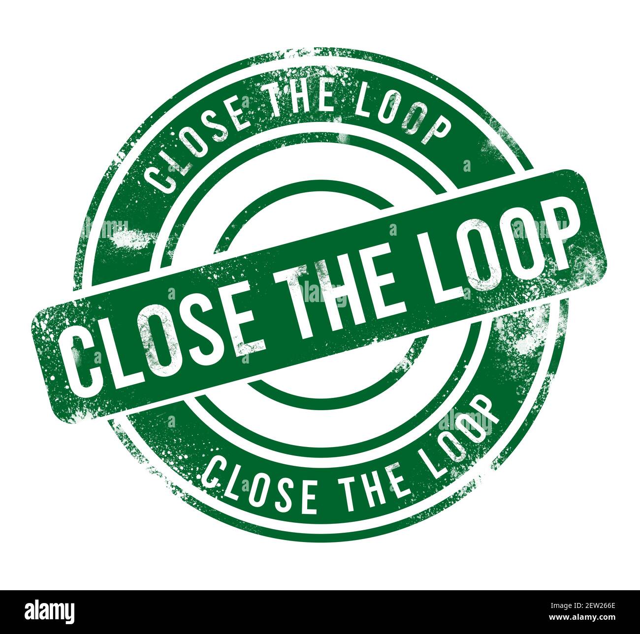 Close loop sign round hi-res stock photography and images - Alamy