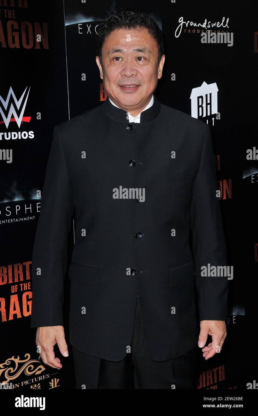 Leo Shi Young arrives at the "Birth Of The Dragon" Los Angeles ...