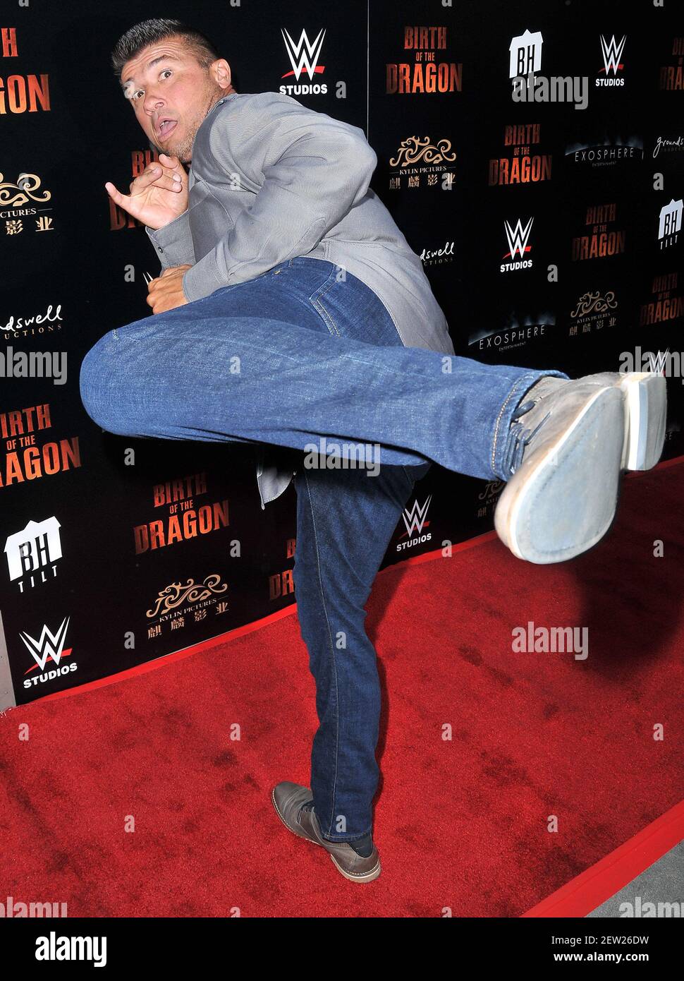 Danny Musico arrives at the "Birth Of The Dragon" Los Angeles Screening ...