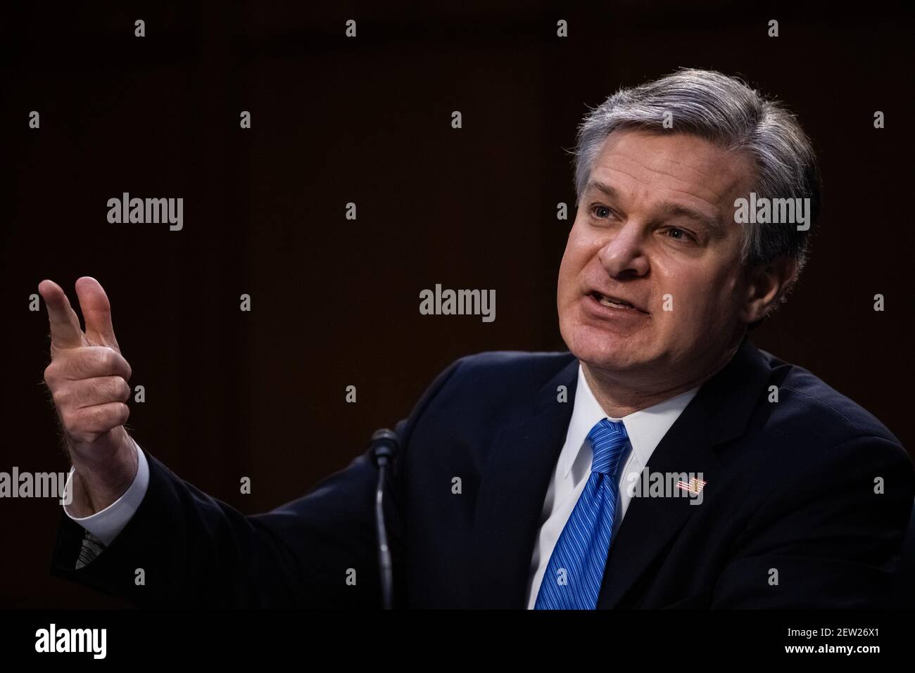 Christopher wray 2021 hi-res stock photography and images - Alamy