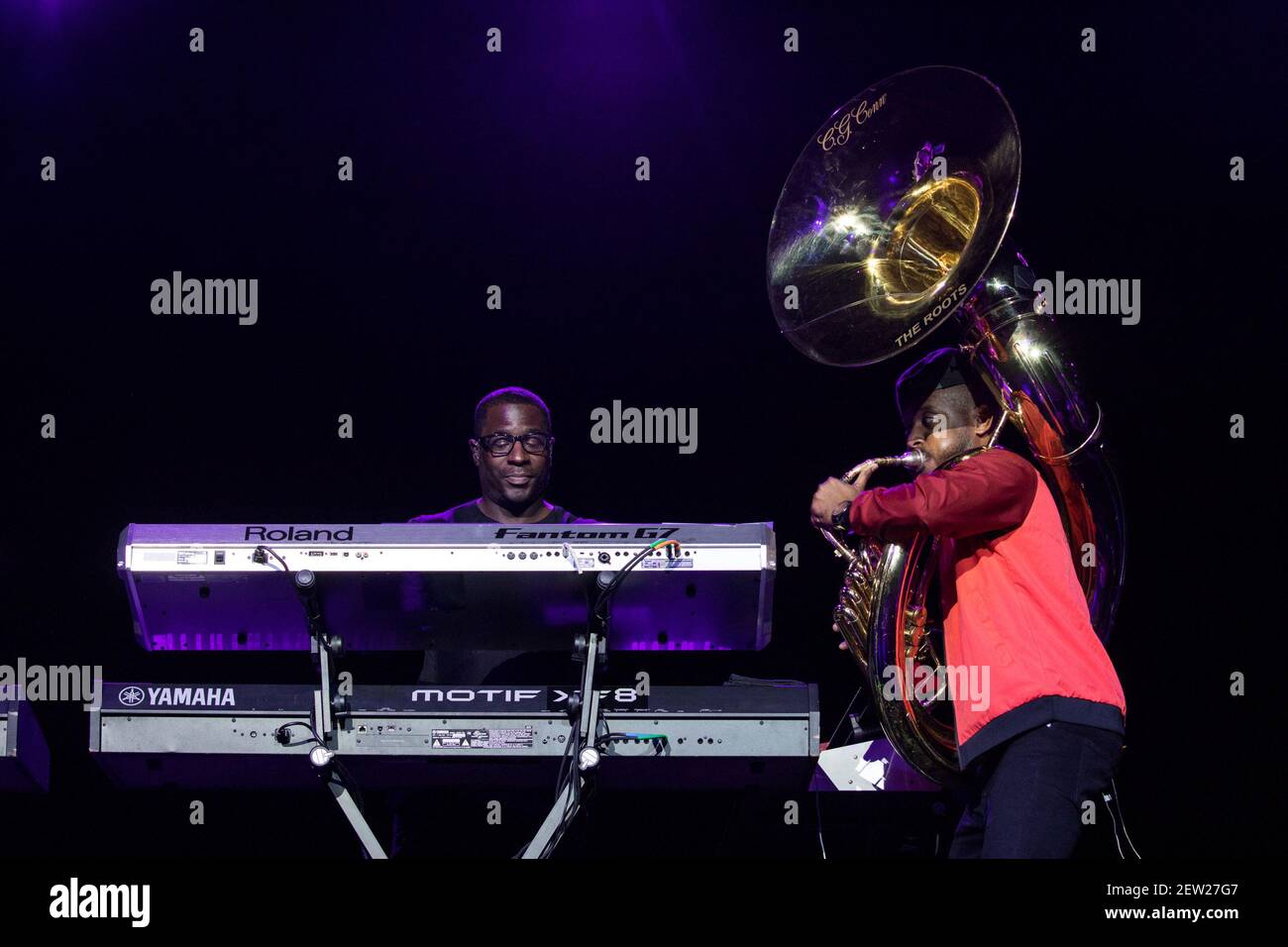 (L-R); Raymond Angry, and Tuba Gooding, Jr. (Damon Bryson) performed ...