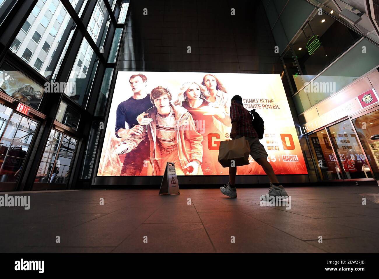 NEW YORK CITY - AUGUST 18: An advertising installation for the FOX show ...
