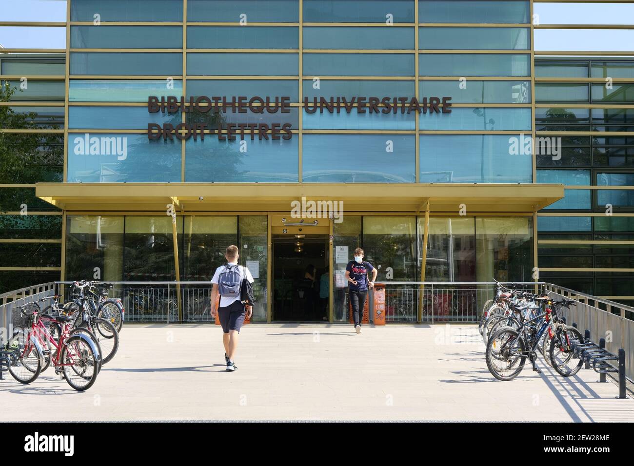 France, Cote d'Or, Dijon, campus of University of Burgundy, Law-Letters ...