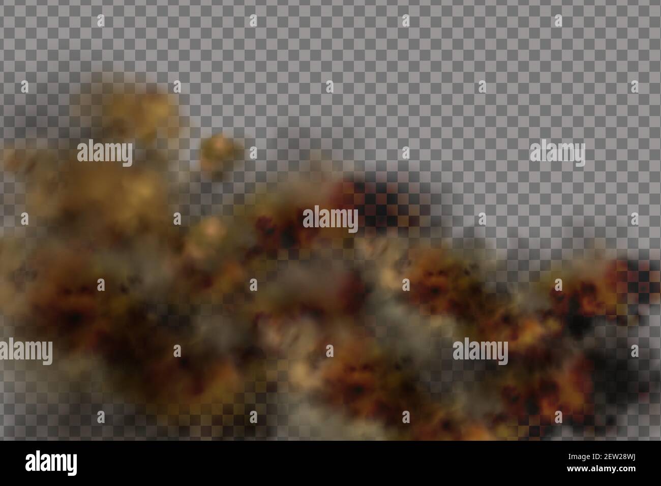 Realistic vector illustration.Sandstorm, a cloud of dust or sand flying ...