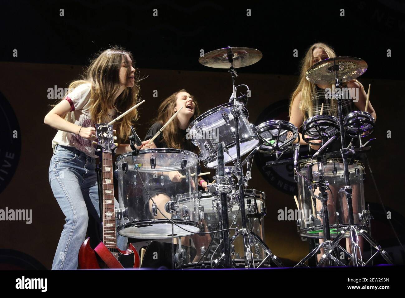 Alana Haim, Danielle Haim and Este Haim of the Pop Band 'Haim' perform ...