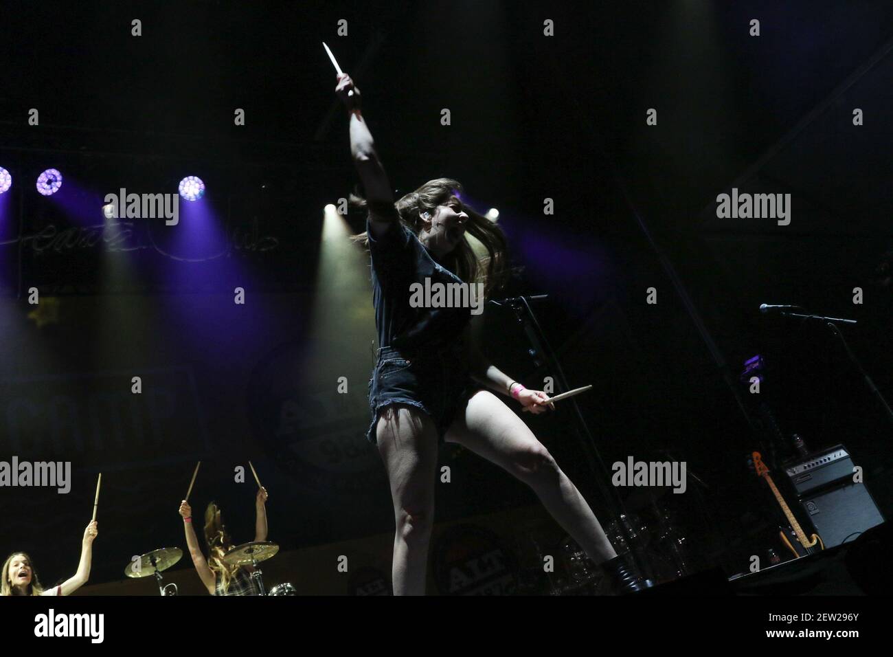 Alana Haim, Danielle Haim and Este Haim of the Pop Band 'Haim' perform ...