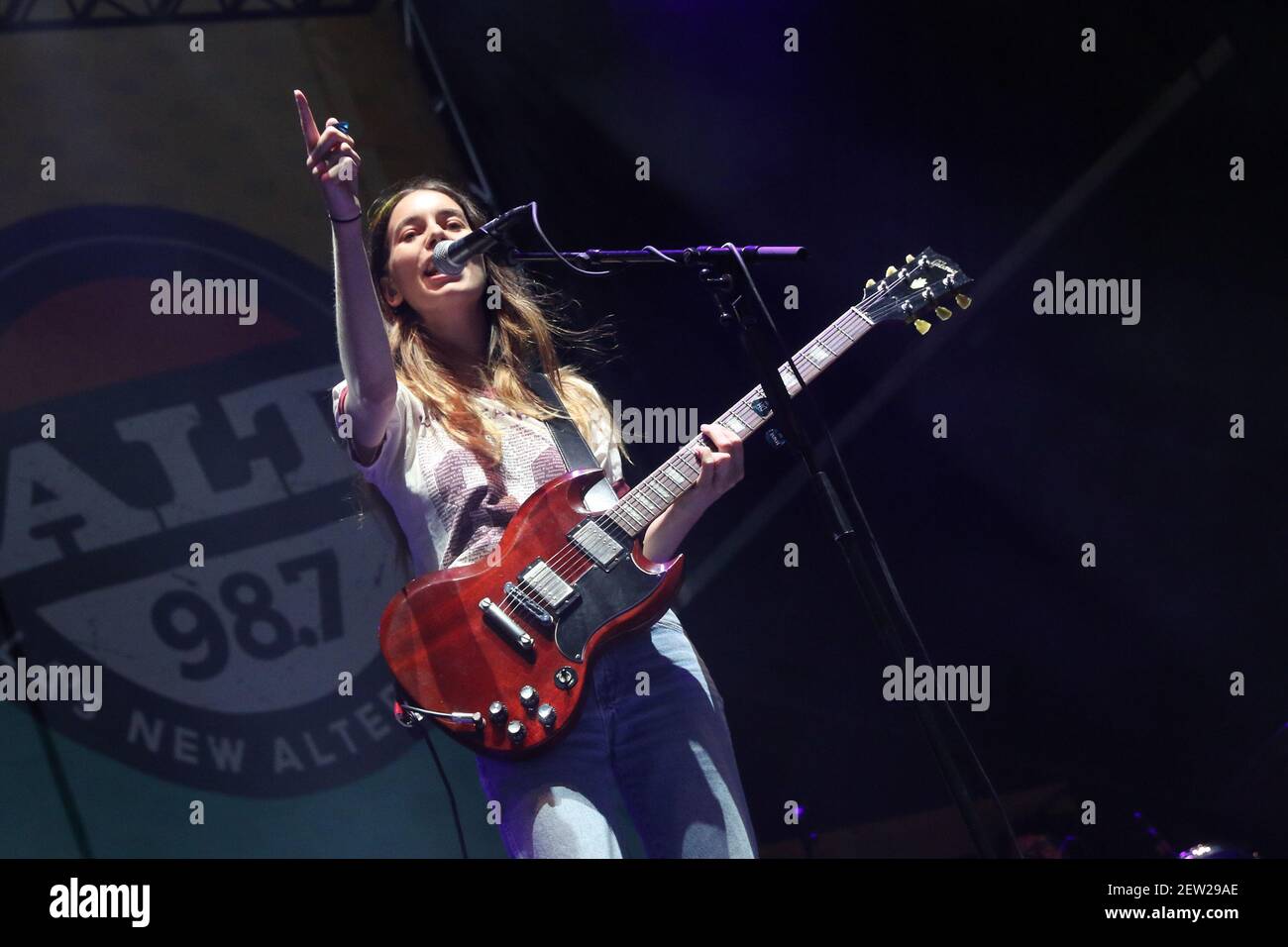 Alana Haim, Danielle Haim and Este Haim of the Pop Band 'Haim' perform ...