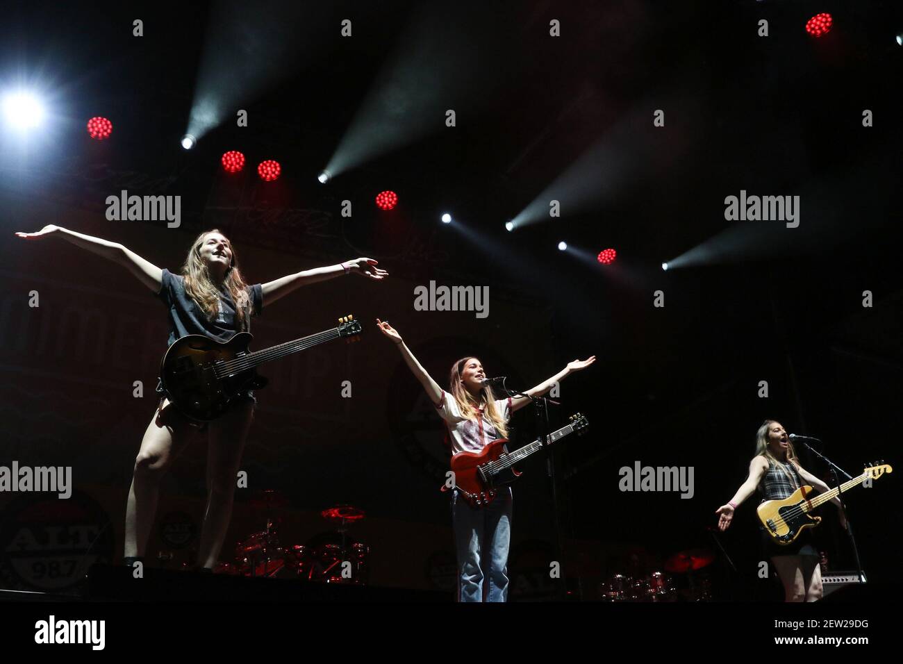 Alana Haim, Danielle Haim and Este Haim of the Pop Band 'Haim' perform ...