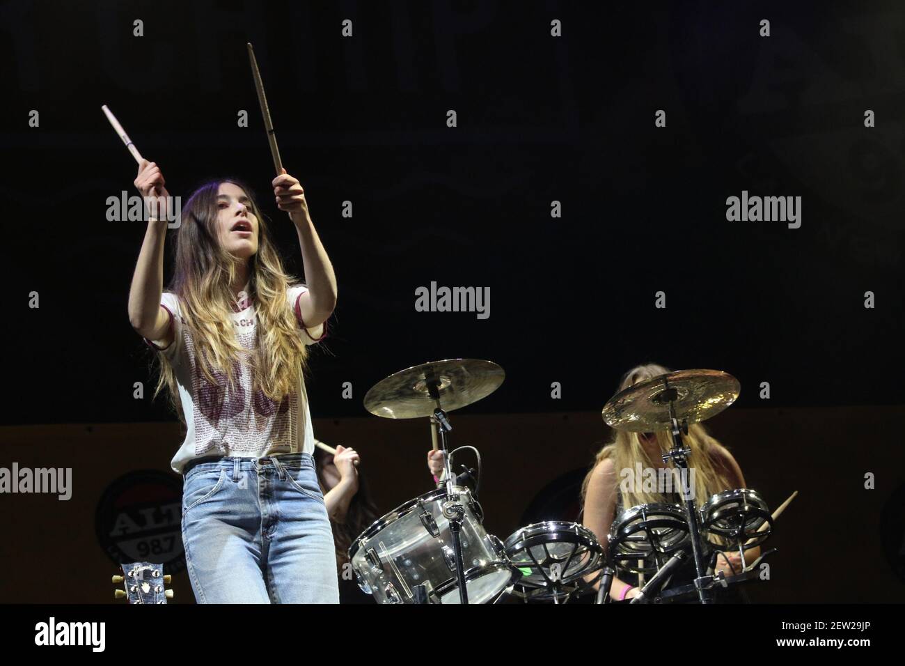 Alana Haim, Danielle Haim and Este Haim of the Pop Band 'Haim' perform ...