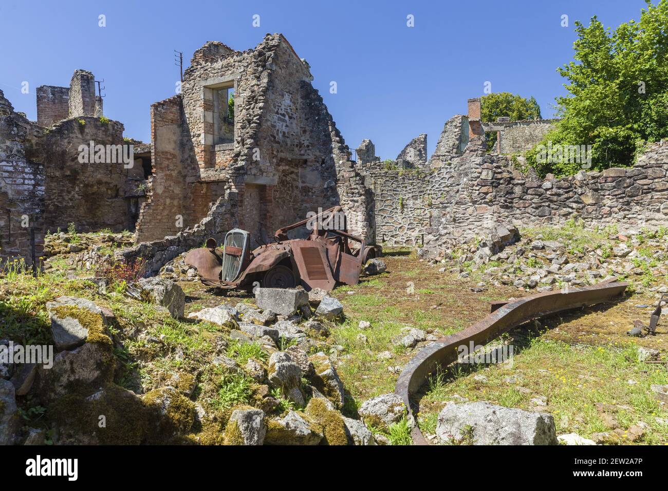 France, Haute-Vienne, Oradour-sur-Glane, martyr village destroyed ...