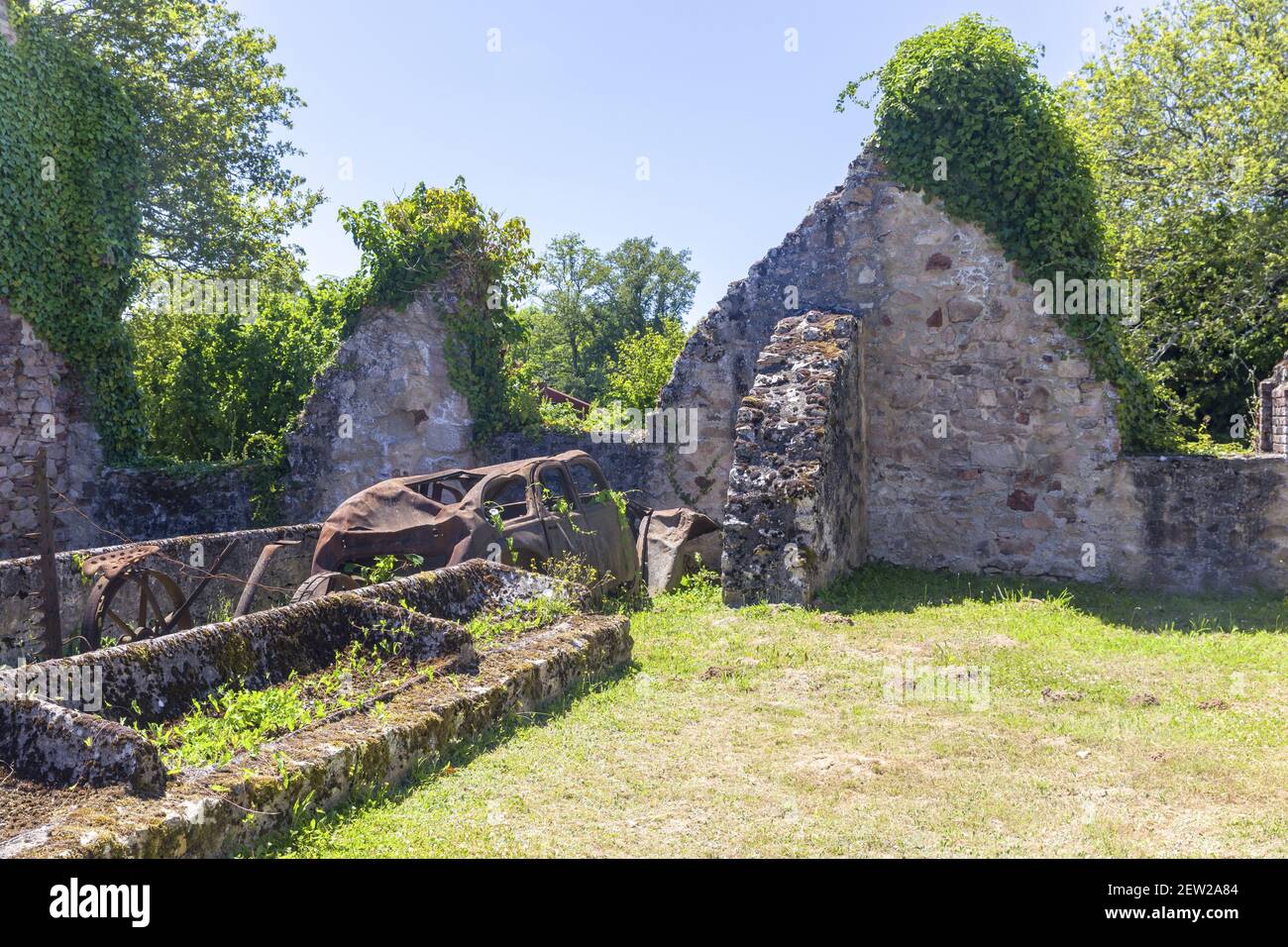 France, Haute-Vienne, Oradour-sur-Glane, martyr village destroyed ...