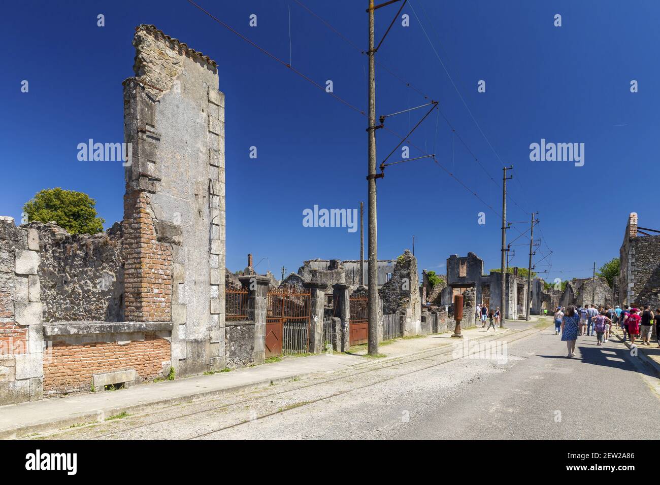 France, Haute-Vienne, Oradour-sur-Glane, martyr village destroyed ...
