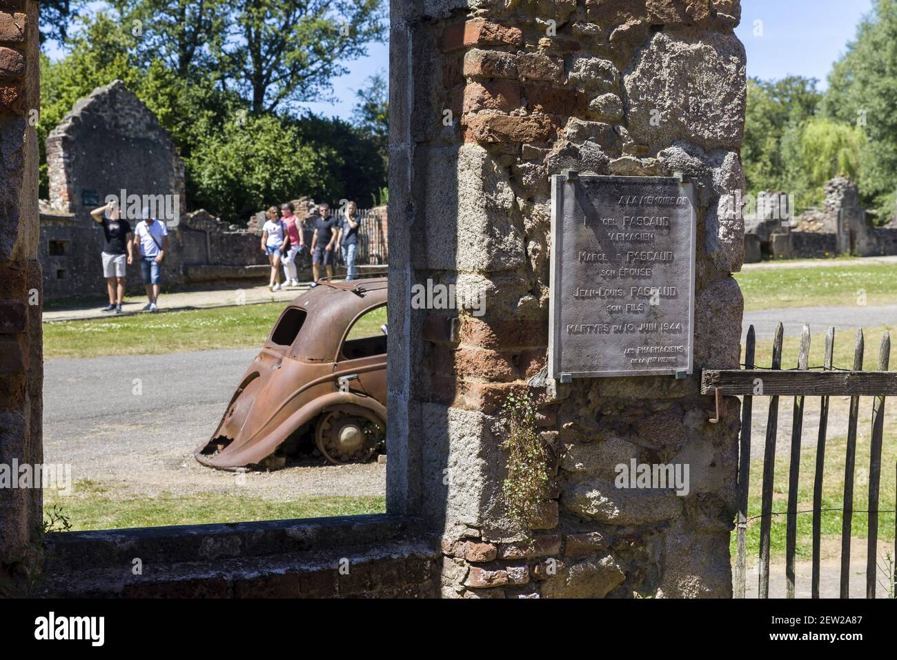 France, Haute-Vienne, Oradour-sur-Glane, martyr village destroyed ...