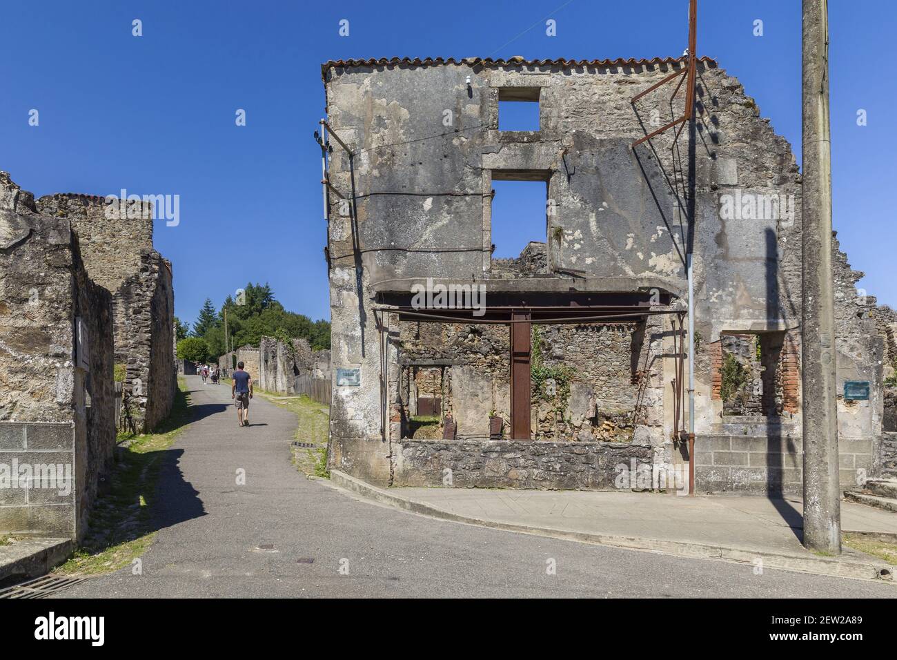 France, Haute-Vienne, Oradour-sur-Glane, martyr village destroyed ...