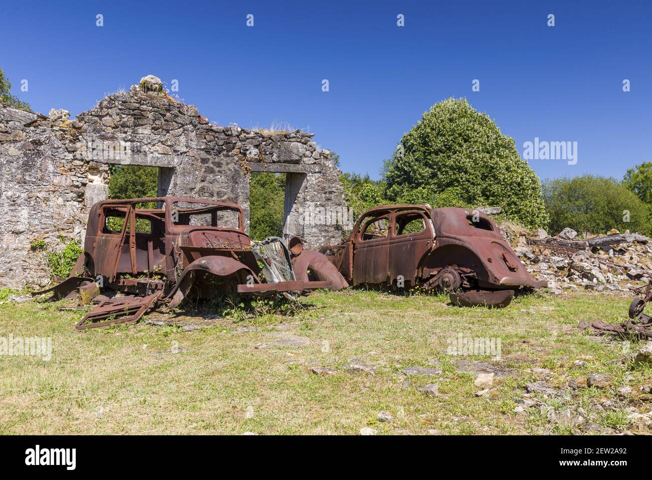 France, Haute-Vienne, Oradour-sur-Glane, martyr village destroyed ...