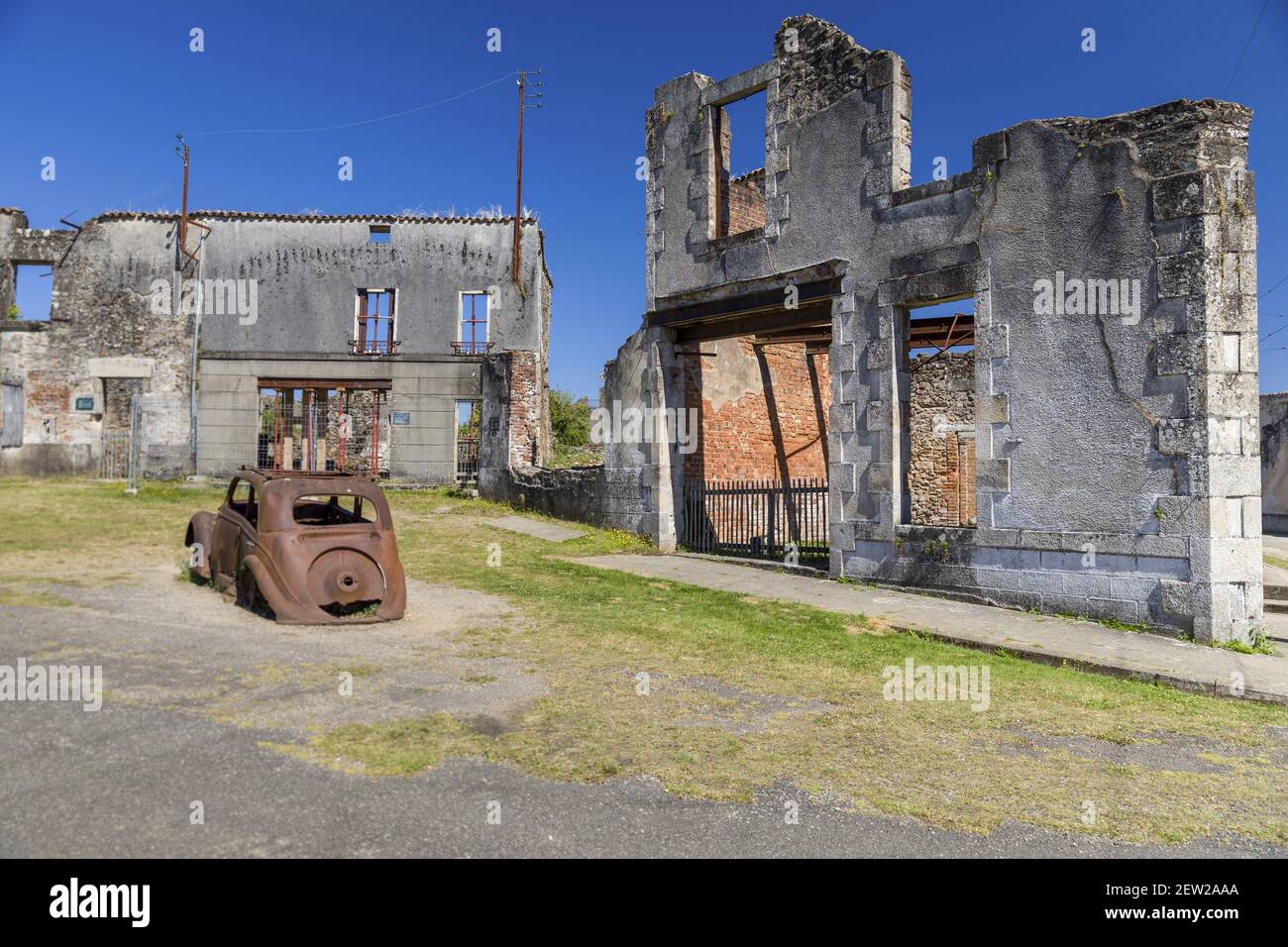 France, Haute-Vienne, Oradour-sur-Glane, martyr village destroyed ...