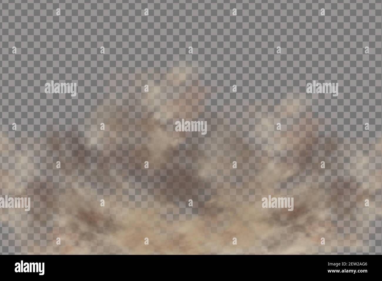 Realistic vector illustration.Sandstorm, a cloud of dust or sand flying ...