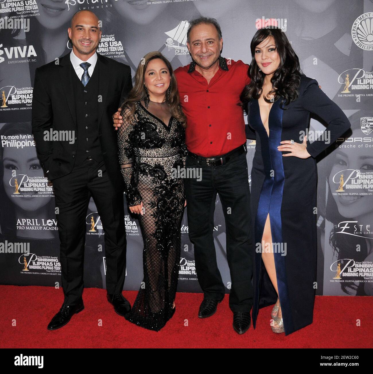 (L-R) Host KC Montero, President/CEO of Insider Entertainment Group LLC ...