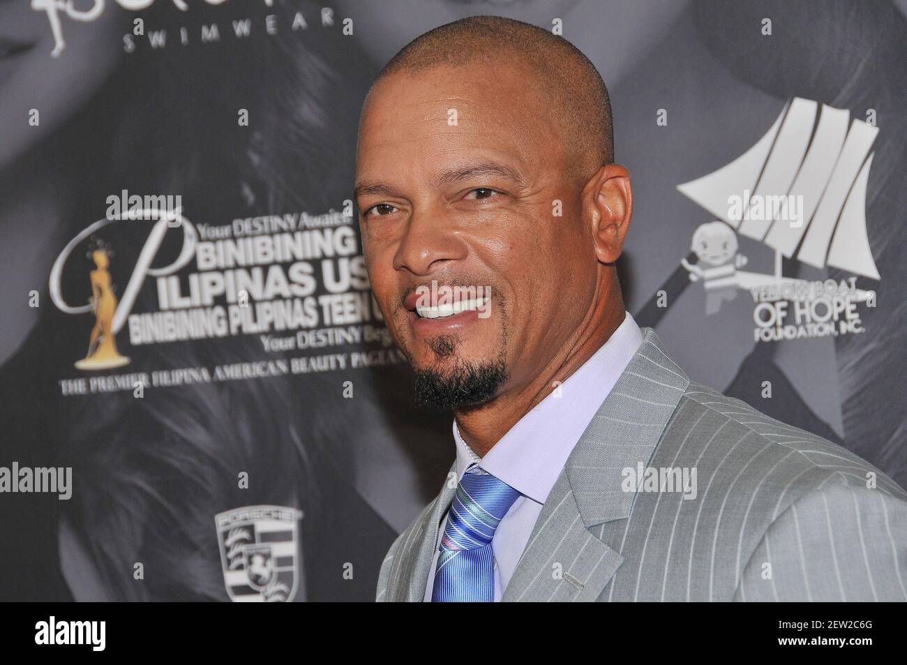 MLB Player Royce Clayton arrives at The 5th Annual Binibining Pilipinas ...