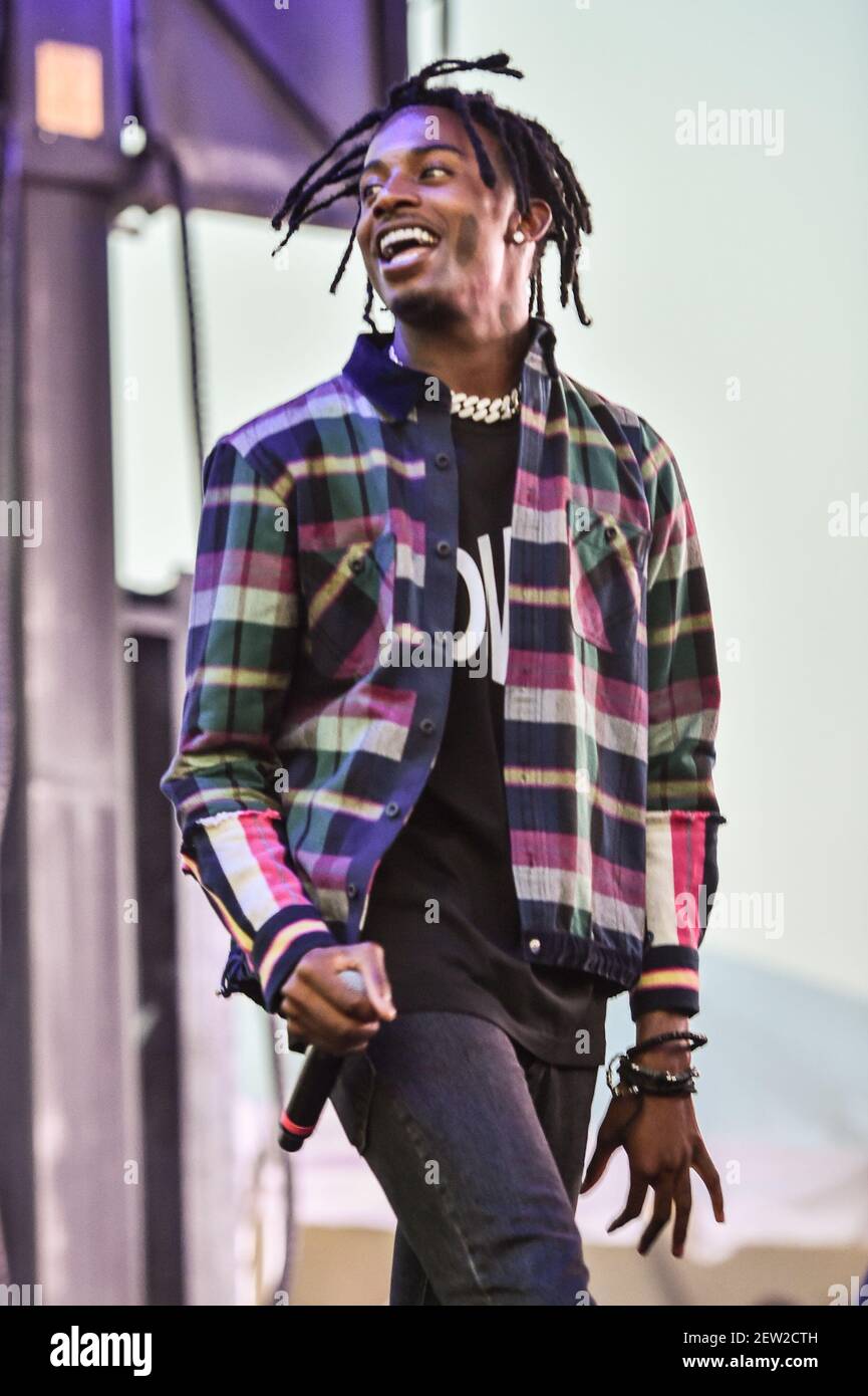 Playboi Carti performs at the Billboard Hot 100 Music Festival in Jones Beach, New York on ...