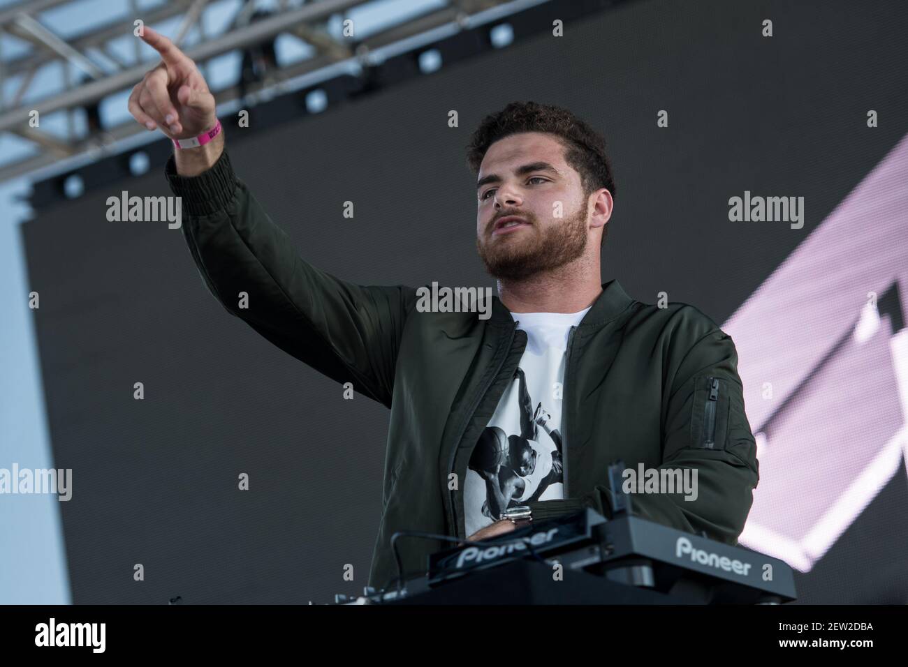 Justin Caruso performs on stage at the Billboard Hot 100 Music Festival ...