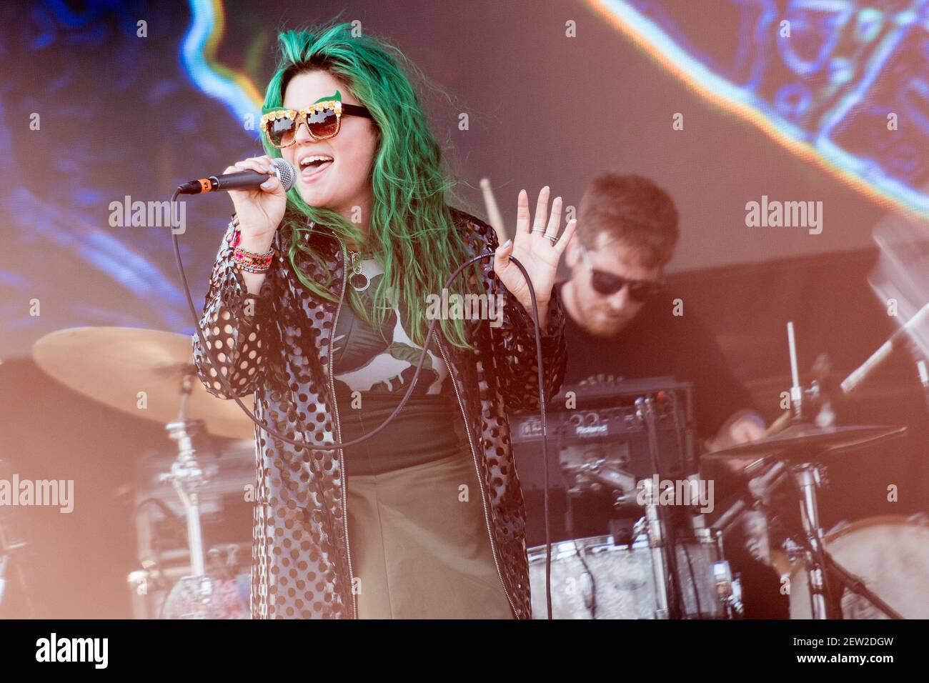 Phoebe Ryan performs on stage at the Billboard Hot 100 Music Festival ...